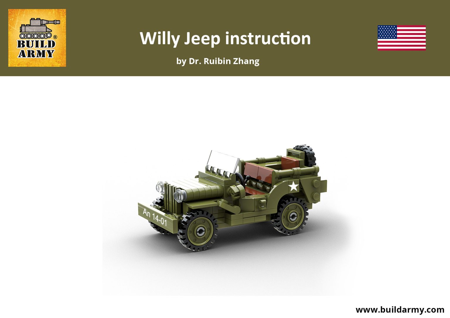 PDF instruction: Willys MB Jeep to build from LEGO® bricks