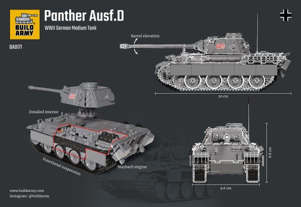 WW2 German Panther Ausf.D tank