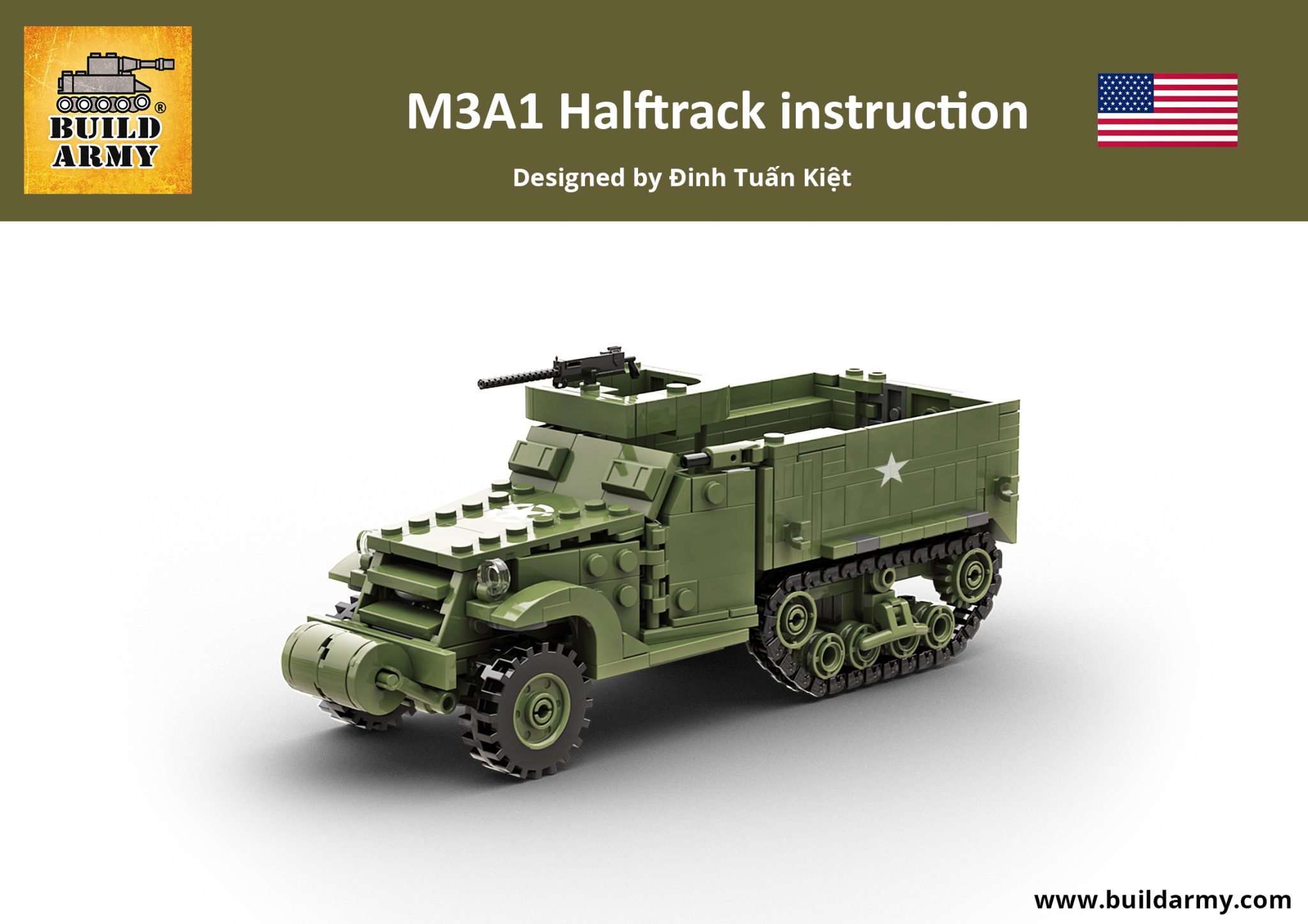 PDF Instruction: M3A1 Half-Track Armored Personnel Carrier