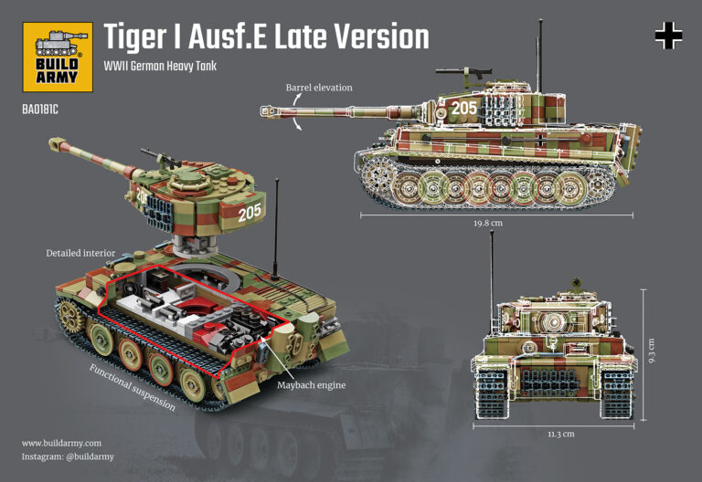 Tiger 1 E Late Version in Camouflage